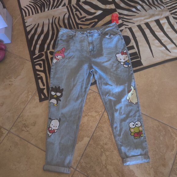Hot Topic | Pants & Jumpsuits | Hot Topic Hello Kitty Jeans Size 9 New ...